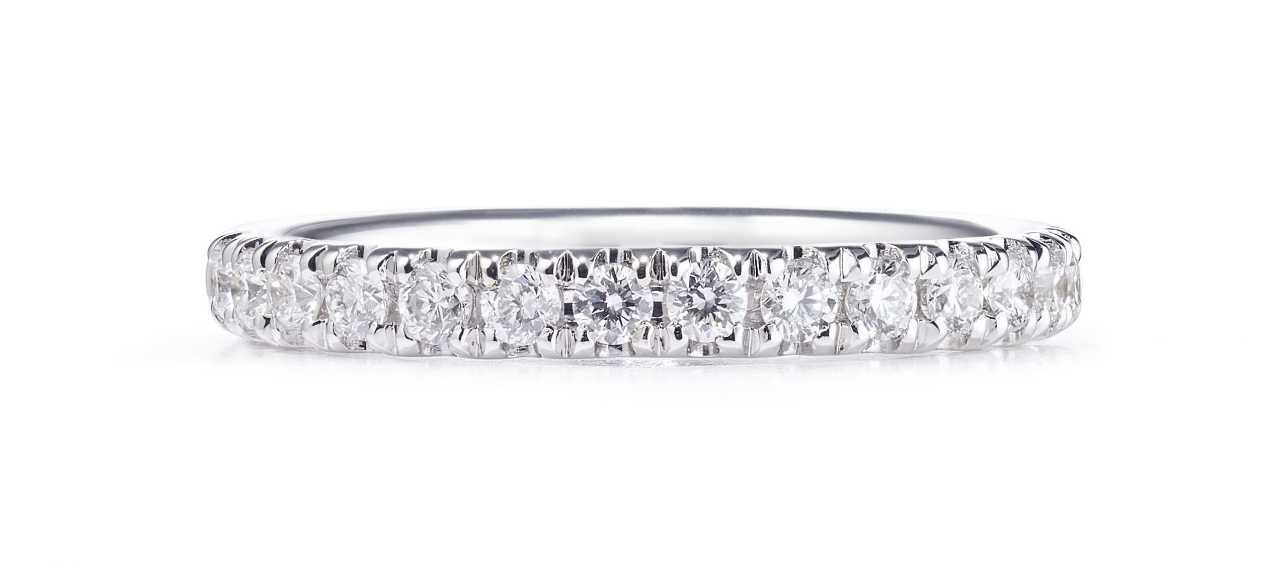 0.14ct Platinum Mounted Micro-Claw Set Eternity Ring